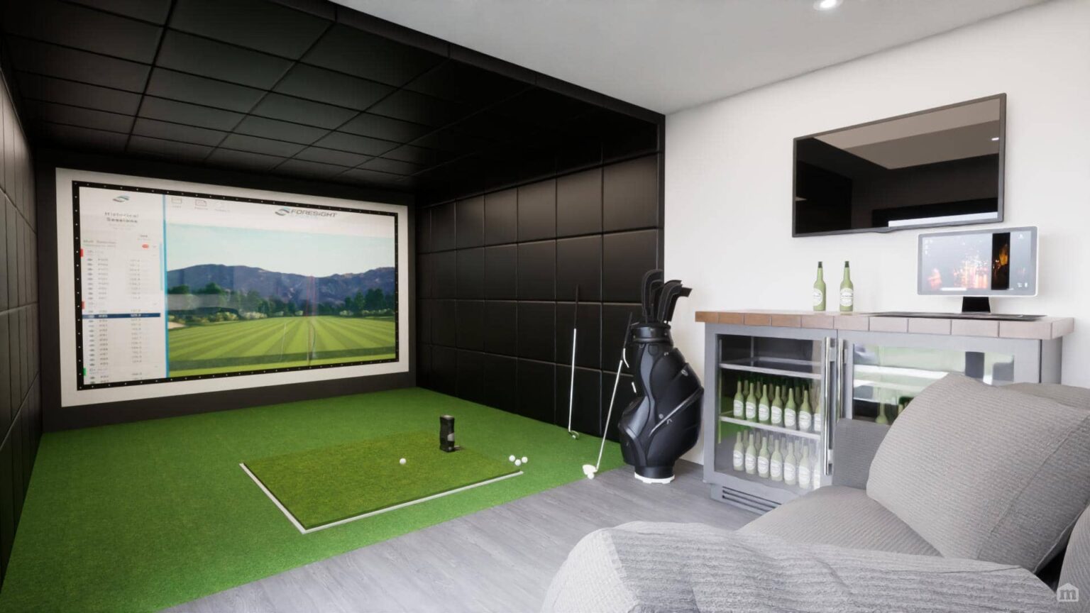 Golf Simulator Garden Room - Golf Studio | Timber Rooms